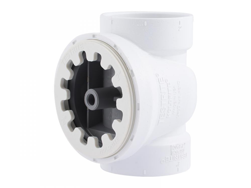 TestRite PVC Test/Cleanout Tee with Plug - DWV | HoldRite